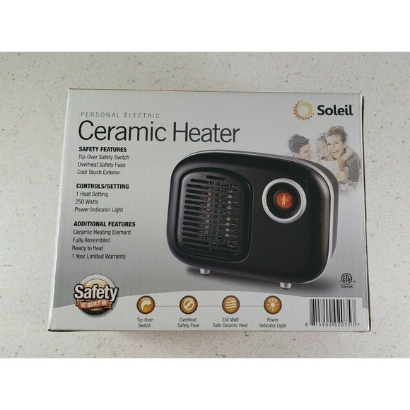 Soleil | Other | Soleil Mh8b 250 Watt Personal Electric Ceramic Space ...